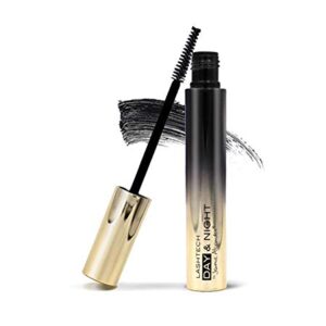 Jerome Alexander LashTech Day & Night Volumizing, Mascara Set with Eye Makeup Remover, Black