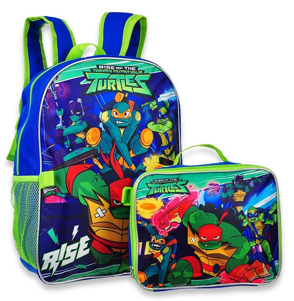 Ninja Turtles TMNT 16" Backpack With Detachable Matching Lunch Box