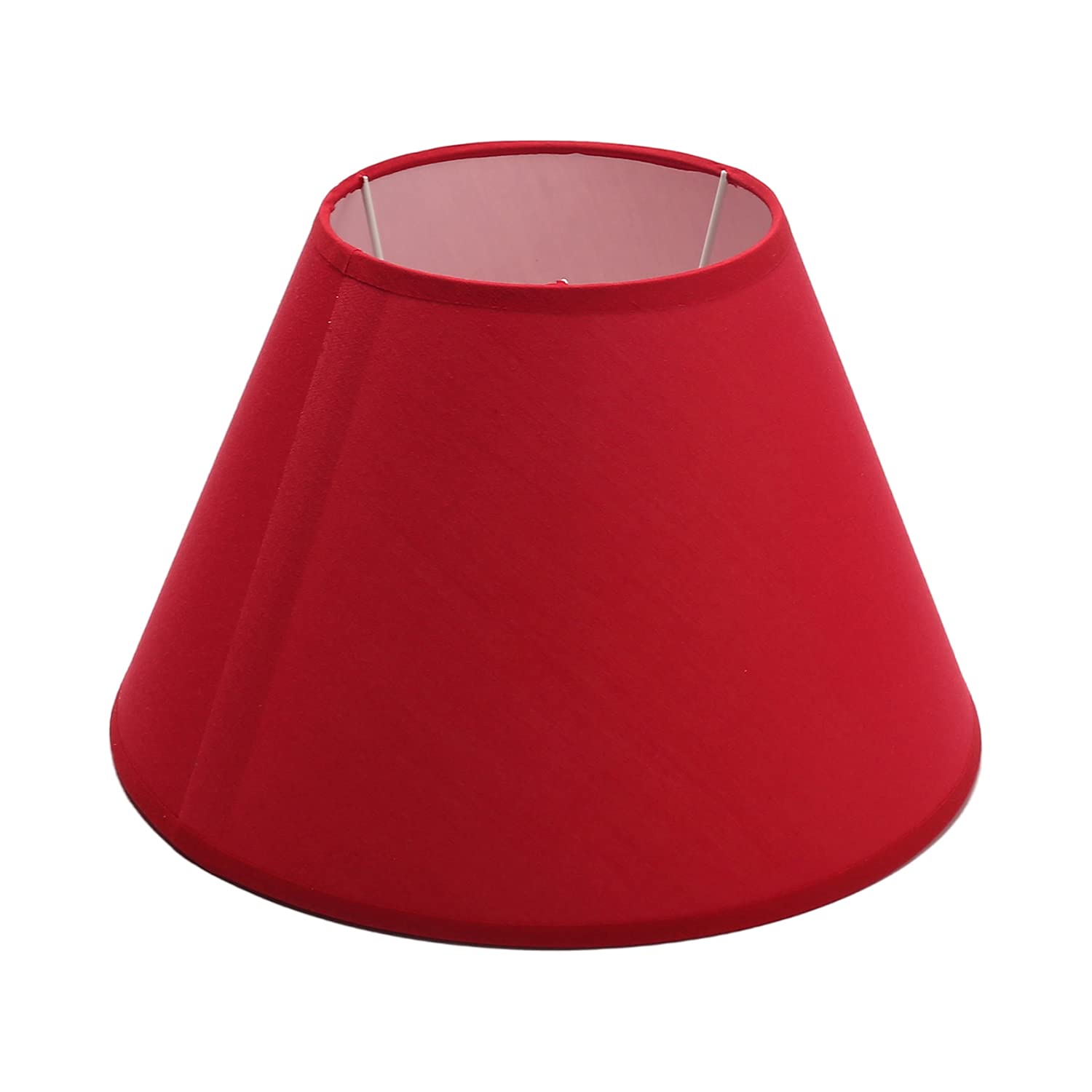 Othmro Lamp Shades Small Fabric Floor Shades Hand Crafted-Off Lampshades UNO Style Table Lamps Lampshades with Adapter for E27 E14 Base Bedroom Living Room Red