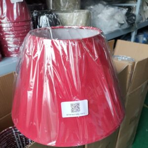 Othmro Lamp Shades Small Fabric Floor Shades Hand Crafted-Off Lampshades UNO Style Table Lamps Lampshades with Adapter for E27 E14 Base Bedroom Living Room Red