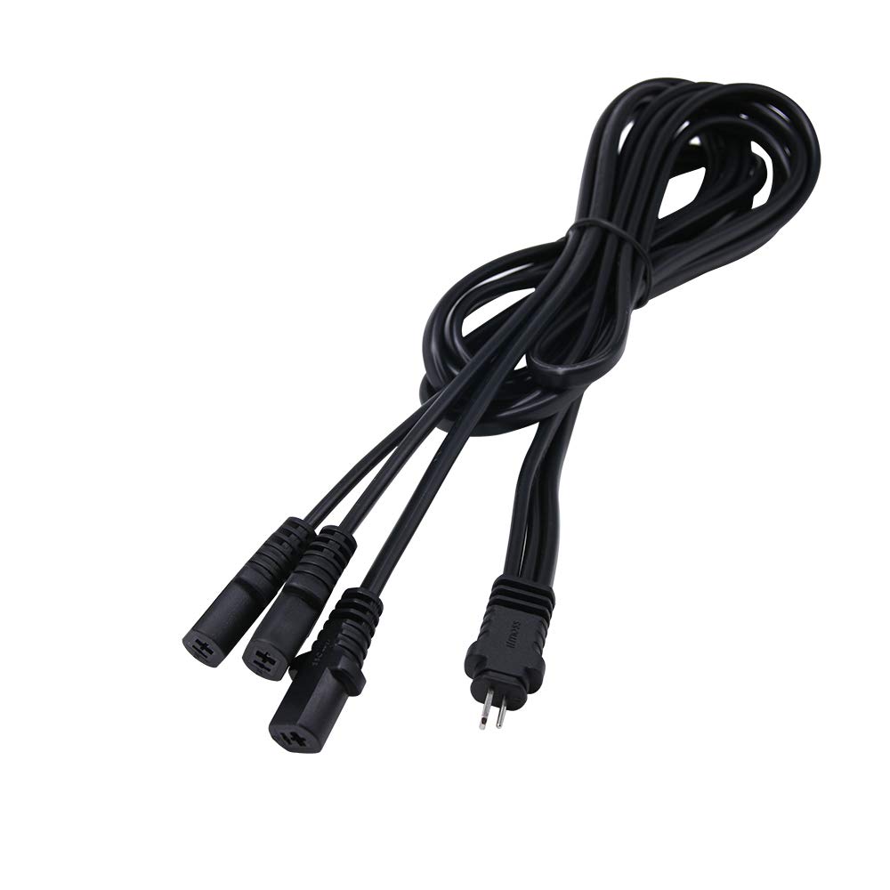 Limoss 45 Inches W Cable 2 Pin Splitter Connect Three Motors to One Transformer Extension Cable Replacement