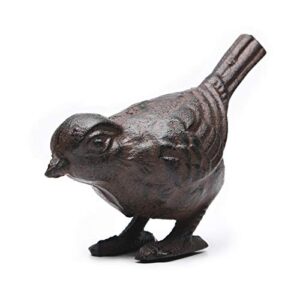 brasstar rustic cast iron antique bird farmhouse décor for the home bird decorations finish collectible replica rust color ptzy230