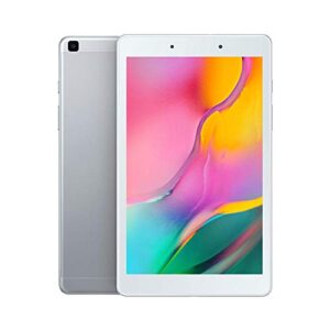 samsung galaxy tab a 8.0" (2019, wifi + cellular) 32gb, 5100mah battery, 4g lte tablet & phone (makes calls) gsm unlocked sm-t295, international model (32 gb, silver)