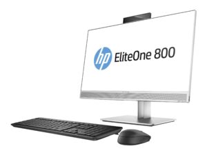 hp 1jf76ut#aba eliteone 800 g3 23.8" all-in-one pc - 8 gb ram - 256 gb ssd - intel hd graphics - black/gray