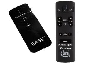 replacement remote compatible with ease sealy all generations (upgraded black serta version) adjustable beds