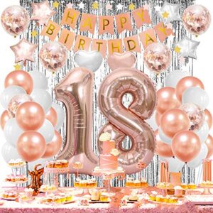 18th Birthday Decorations for Girls 18 Birthday Decorations for Girls 18 Balloon Numbers 18th Birthday Party Decorations