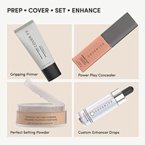 Cover FX Power Play Concealer: Crease-Proof, Transfer-Proof Concealer Provide 16-hour Full Coverage with Powerful Pollution Defense- P Medium 2, 0.33 Fl Oz