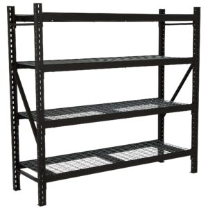 ironton 4-tier industrial shelving rack - 77in.w x 24in.d x 72in.h, model# 2611t002