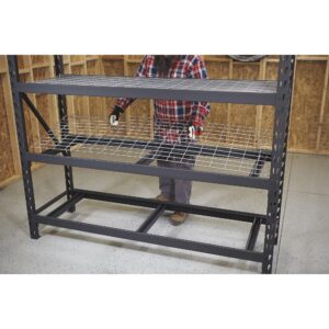 Ironton 4-Tier Industrial Shelving Rack - 77in.W x 24in.D x 72in.H, Model# 2611T002