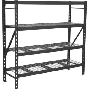 Ironton 4-Tier Industrial Shelving Rack - 77in.W x 24in.D x 72in.H, Model# 2611T002