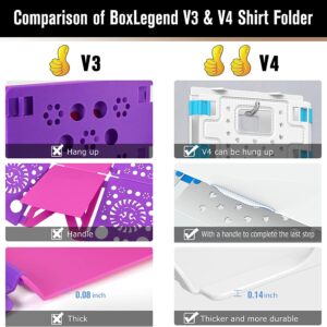 BoxLegend V4 Shirt Folding Board Enlarged and Widened Shirt Folder Folding Adults Laundry Tool Clothes Folder Laundry folders Folding Boards for tshirt, Sweater, Pants, Dresses, White