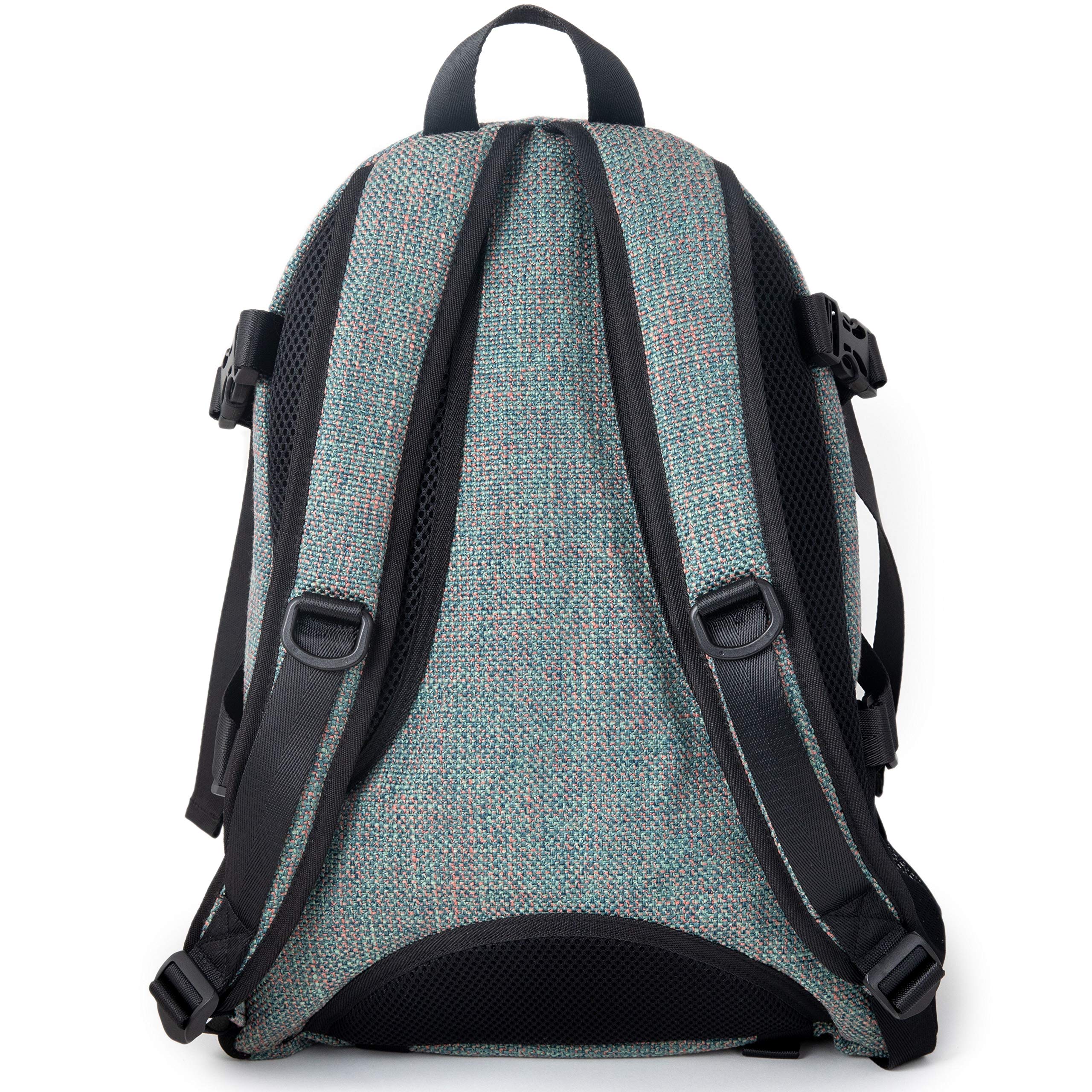 DIME BAGS Urban Hemp Backpack | Original Hemp Backpack for All Genders | Includes Secret Pocket & Removable Airtight Poly Bag (Aqua)