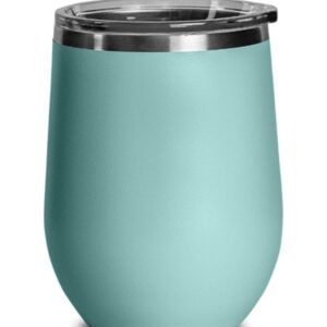 DesiDD 85 Years Loved Since 1934 Wine Tumbler - Happy 85th Birthday Gifts for 85 Year Old Women Wife Mom Nana Grandma Her Grandmother in Law - Wine Glass with Lid - Teal