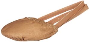 dance basix leather half sole dance turner for women, men, boys & girls tan