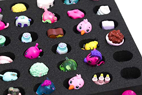 Polar Whale Toy Figurine Character Drawer Organizer Washable for Home Bedroom Playroom Compatible with Shopkins Hatchimals Colleggtibles 7.1 x 8.6 x 1 Inches Black Foam 36 Compartments