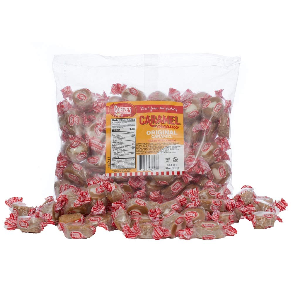 Goetze's Candy Vanilla Caramel Creams - 2 Pound Bag (32 Ounces) - Fresh from the Factory