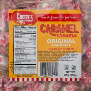 Goetze's Candy Vanilla Caramel Creams - 2 Pound Bag (32 Ounces) - Fresh from the Factory