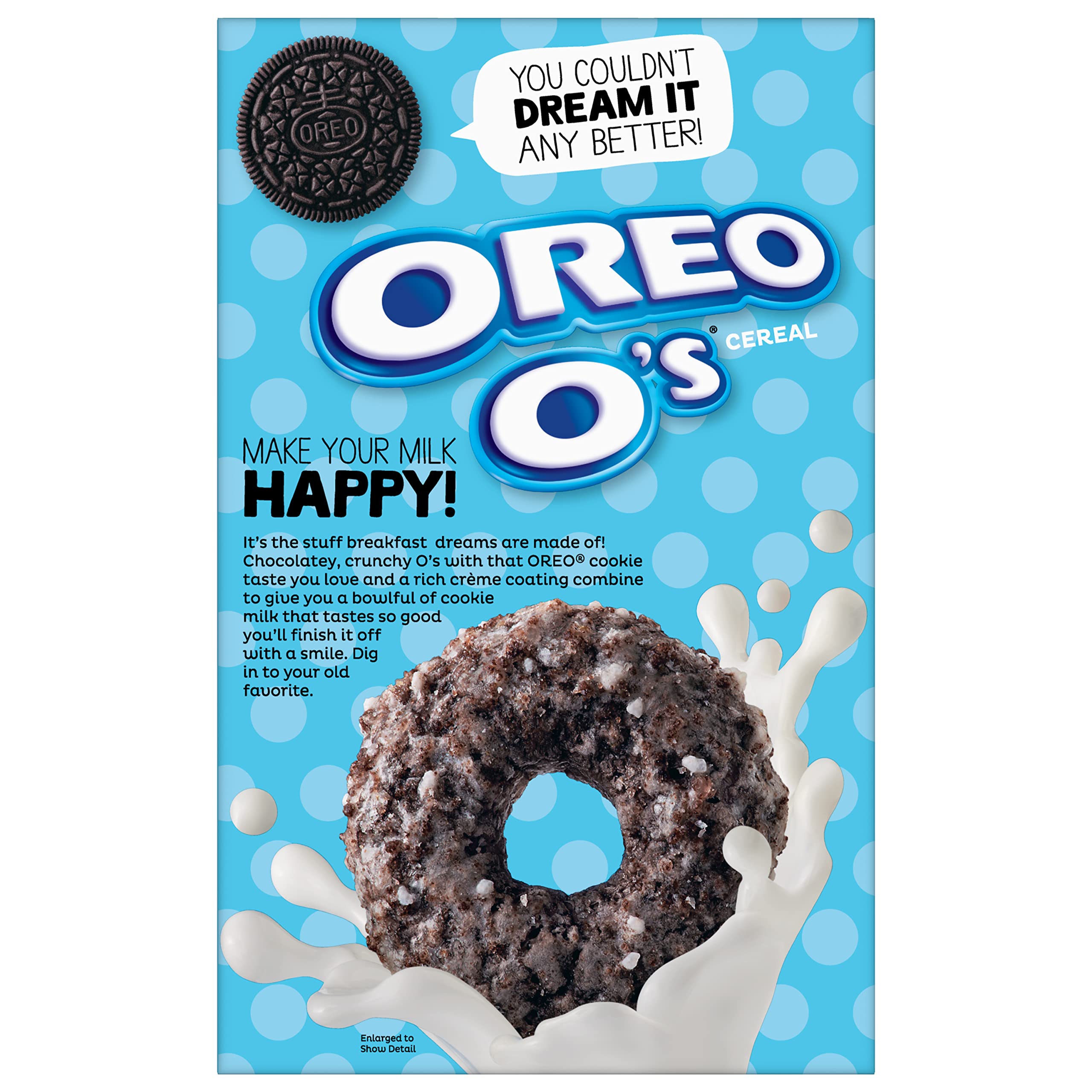 OREO Os Breakfast Cereal, Chocolatey OREO Cereal, 17 OZ Box