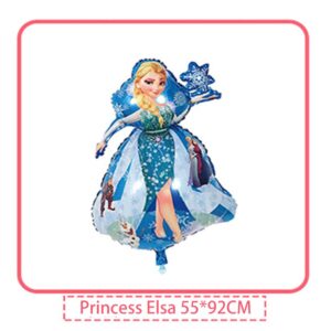 Yurnoet 5-pack Princess birthday party foil balloon girls Favorite princess birthday party supplies party decorations