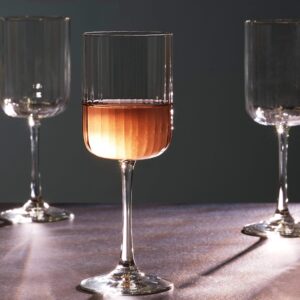 Libbey Paneled All Purpose Wine Glasses, 13.5-ounce, Set of 4