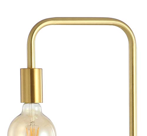 JONATHAN Y JYL1095A Vega 60" Minimalist Edison Metal/Marble Floor Lamp Glam,Transitional,Modern,Minimalist,Midcentury,Contemporary for Bedrooms, Living Room, Office, Reading, Gold