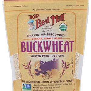 Bob’s Red Mill Organic Raw/Untoasted Buckwheat Groats, 16 Ounce Bag (Pack of 1), Gluten Free, Non-GMO, Kosher