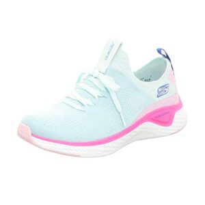 skechers women's 13325-lbmt_38 sneaker, light blue/multi, 8 m us