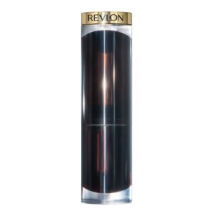 Revlon Super Lustrous Glass Shine Lipstick, Flawless Moisturizing Lip Color with Aloe, Hyaluronic Acid and Rose Quartz, Black Cherry (012), 0.15 oz