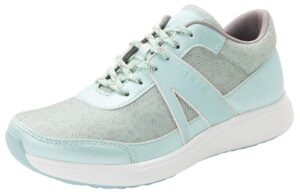 traq by alegria qarma womens smart walking shoe mint dew 12 m us