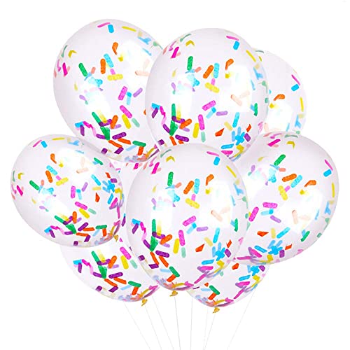 Party Balloon Birthday Balloons Sprinkles Confetti Balloon Pack - Ice Cream Sprinkle Balloons.(24PCS)