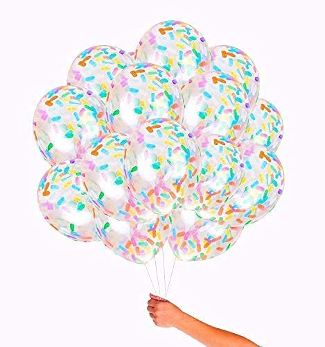 Party Balloon Birthday Balloons Sprinkles Confetti Balloon Pack - Ice Cream Sprinkle Balloons.(24PCS)