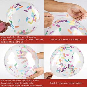 Party Balloon Birthday Balloons Sprinkles Confetti Balloon Pack - Ice Cream Sprinkle Balloons.(24PCS)