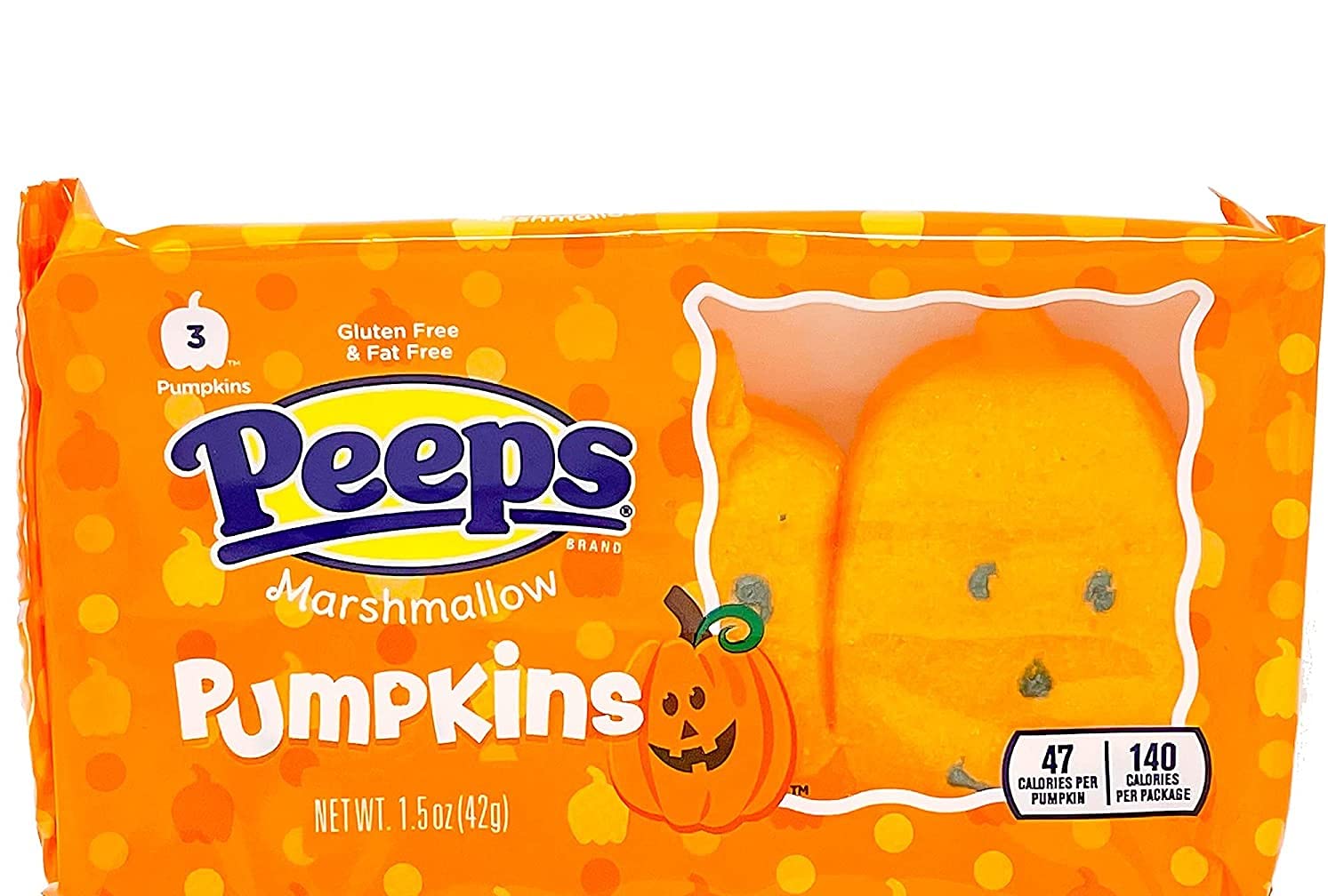 Halloween Peeps Candy Bundle - 4 Pack of Marshmallow Peep's - Perfect Halloween Candy, Fall Candy, Trick Or Treat Candy - Pumpkins, Monsters, Skulls, Ghosts - 7.5 Ounces