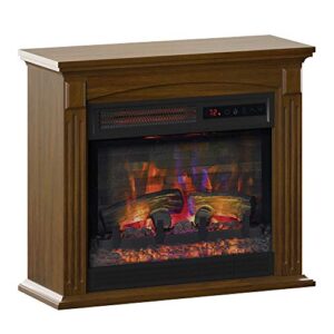 duraflame® Wall Mantel with Infrared Quartz Electric Fireplace and Crackling Sound