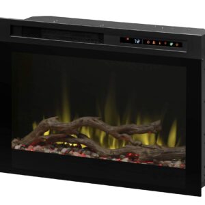 Dimplex 26 inch Multi-Fire XHD Pro Built-in Electric Fireplace with Acrylic Ice & Driftwood - Black, DF26DWC-PRO