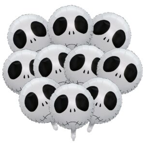 10 pcs halloween skull balloons - halloween party decorations