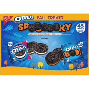 Oreo Fall Treats Cookies 45 Pack 1.02 Oz Net Wt 45.9 Oz