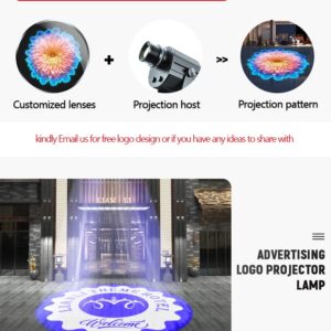 GOBO Light Logo Projector Light 30W LED GOBO Projector Advertising Logo Light for Outdoor Indoor Use