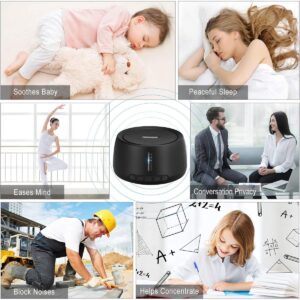 Sound Machine for Baby Sleeping, Exmate Noise Machine for Office Privacy with 30 Non-Looping HiFi Soothing Sound, Memory Function and Timer Sound Machine for Adult Kid Home Office Travel