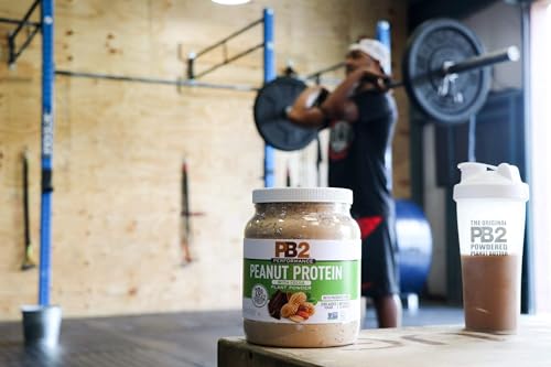 PB2 Performance Peanut Protein Powder with Dutch Cocoa – [2 lb/32 oz Jar] – 20g of Vegan Plant Based Protein Powder, Non GMO, Gluten Free, Non Dairy