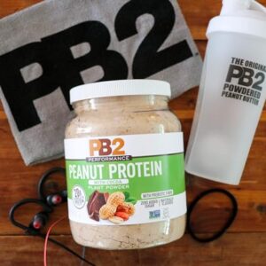 PB2 Performance Peanut Protein Powder with Dutch Cocoa – [2 lb/32 oz Jar] – 20g of Vegan Plant Based Protein Powder, Non GMO, Gluten Free, Non Dairy