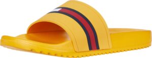 tommy hilfiger men's redder slide, yellow multi 798, 10m