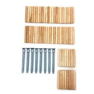 ReplacementScrews Hardware Kit Compatible with IKEA KALLAX 3 x 4 Shelf Unit 104.099.32 - All Screws (104321) and Dowels (101339)