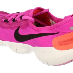 Nike Free RN 5.0 2020 Womens Running Trainers CJ0270 Sneakers Shoes (UK 4 US 6.5 EU 37.5, fire Pink Black Magic Ember 601)