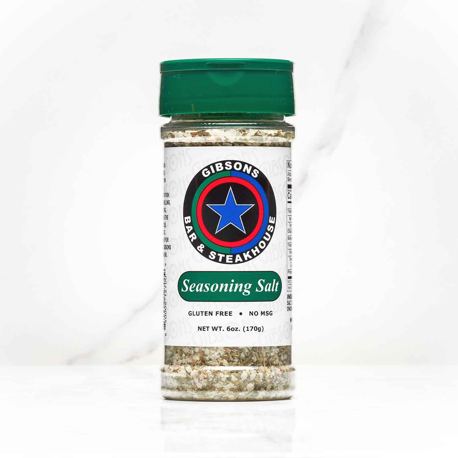 GIBSONS STEAKHOUSE Seasoning Salt, 6oz Bottle