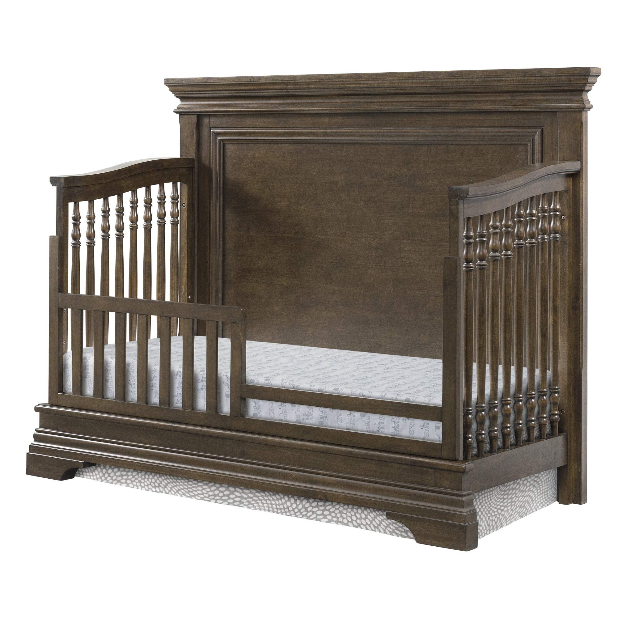 Westwood Design Olivia 4 in 1 Convertible Crib, Brushed Rosewood