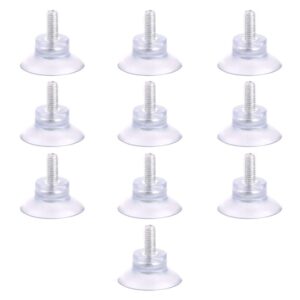 kinmad 10 pcs m6x13mm rubber strong suction cup screw with sucker hanger pads diameter 35mm for glass table tops