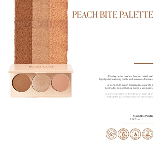 FARMASI- PEACH BITE bronzer- 3 in 1 PALETTE