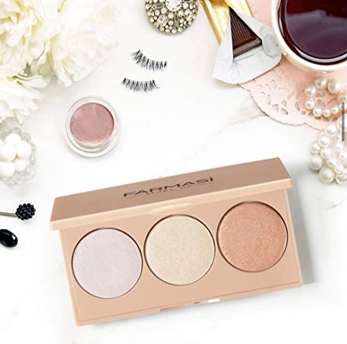 FARMASI- PEACH BITE bronzer- 3 in 1 PALETTE