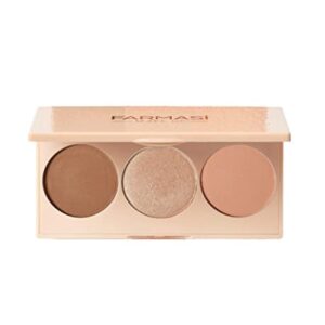 FARMASI- PEACH BITE bronzer- 3 in 1 PALETTE